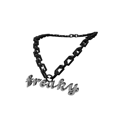 Freaky Chain Black - 3.0 woman necklace | Roblox Item - Rolimon's