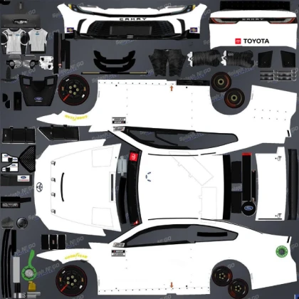 Nascar Toyota Camry 2024 gen 6 template