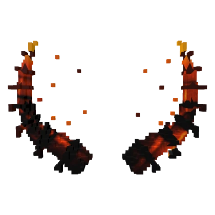 8-Bit Burning Flame Horn | Roblox Item - Rolimon's