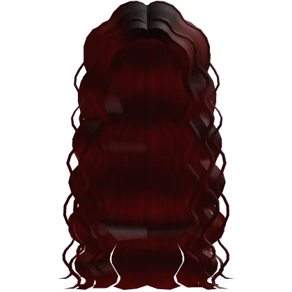Long Wavy Soft Curly Hair in Red | Roblox Item - Rolimon's