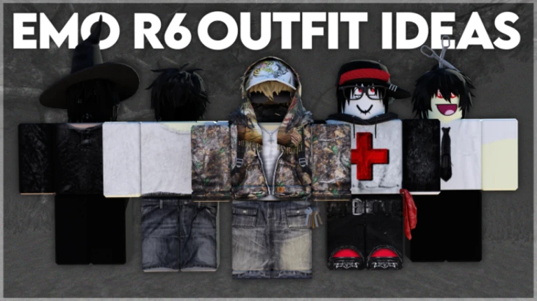 [ 500 + OUTFITS DE HOMENS] ideias de roupa emo r6 - Roblox