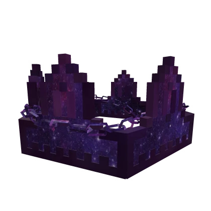 Purple 8 bit Galactic Crown | Roblox Item - Rolimon's