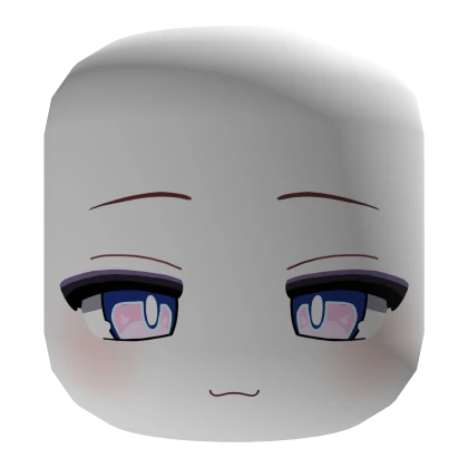 Soft Blue Anime Droopy Eyes - White | Roblox Item - Rolimon's