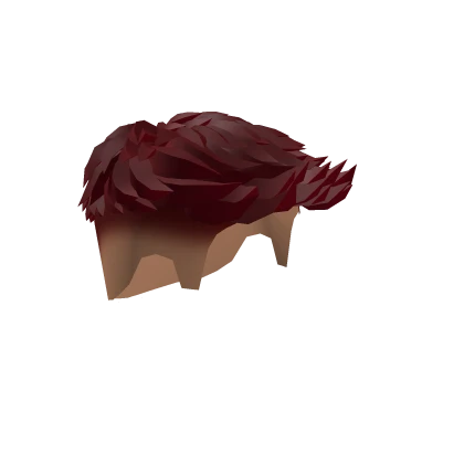 Swept Drop Fade Hair Dark Red | Roblox Item - Rolimon's