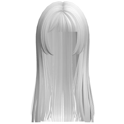 silky straight long hime cut hair w bangs white | Roblox Item - Rolimon's
