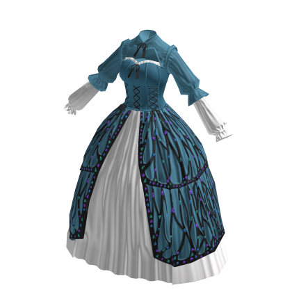 ♾️ Vestido de mariposa azul elegante - Roblox