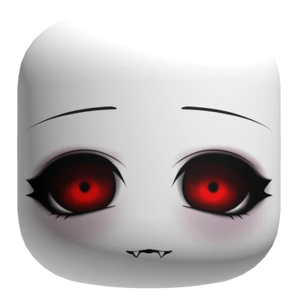 Cute Vampire Face With Red Eyes | Roblox Item - Rolimon's
