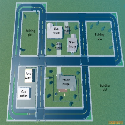 Roblox Town (decodeUnicode) Map