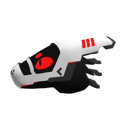 Synth Head | White/Red | Roblox Item - Rolimon's