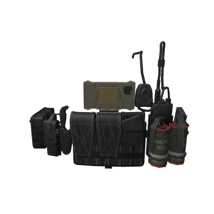 Navy Styled Tactical Pouch Setup Black | Roblox Item - Rolimon's