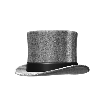 Sparkling Silver Top Hat [PBR] | Roblox Item - Rolimon's