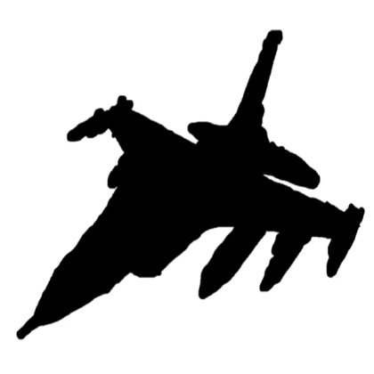 Fighter jet transparent backround