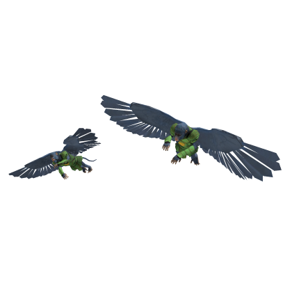 Aura de macaco voador - oficial malvado - Roblox