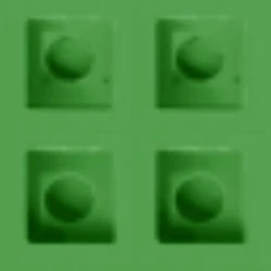 Bright Green Circle Studs In