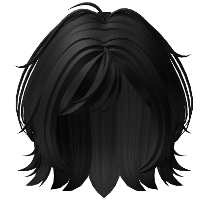 Potongan Ubur-ubur Anime Lapisan Pendek (Rambut Hitam) - Roblox