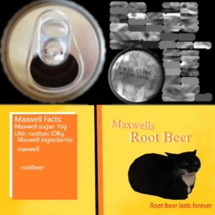 Maxwells Root Beer redesign texture (bloxy cola)