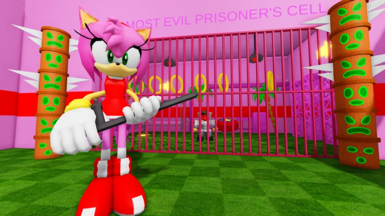 AMY ROSE PRISÃO CORRER OBBY - Roblox