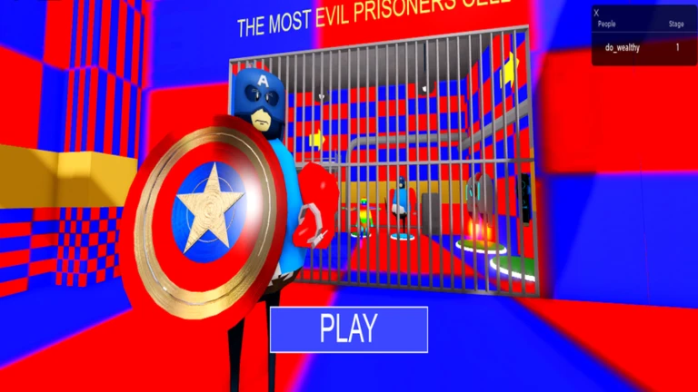 CAPTAIN AMERICA PRISON RUN OBBY [FIRST PERSON] - Roblox