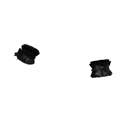 black sweet doll ruffle cuffs ꒱ - Roblox