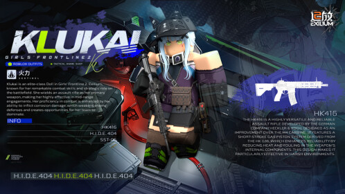 Idéias táticas de roupas de anime [GIRLSFRONTLINE 2!] - Roblox