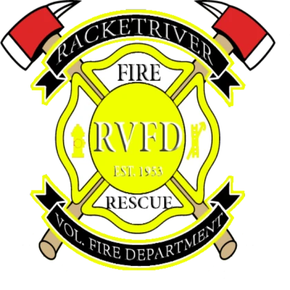 Racketriver Vol. Fire Department Logo YELLOW