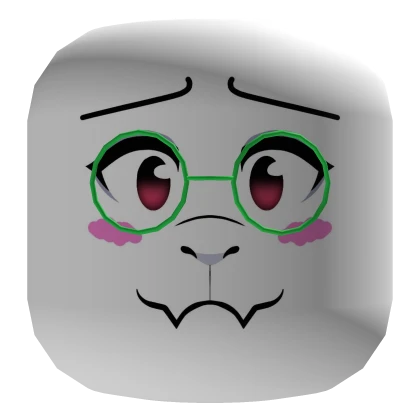 Stylized Ralsei Blushing Head | Roblox Item - Rolimon's