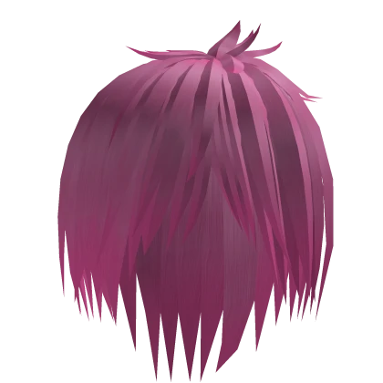 Messy Hot Pink Punk Spikey Straight Scene Hair | Roblox Item - Rolimon's