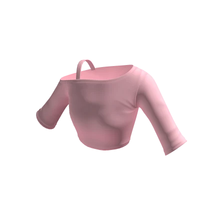 Pink Off Shoulder Crop Top | Roblox Item - Rolimon's Pink Off Shoulder Crop Top | Roblox Item - Rolimon's