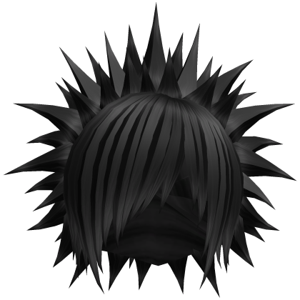 Pelo de Rebel Spike Rockstar en Negro - Roblox