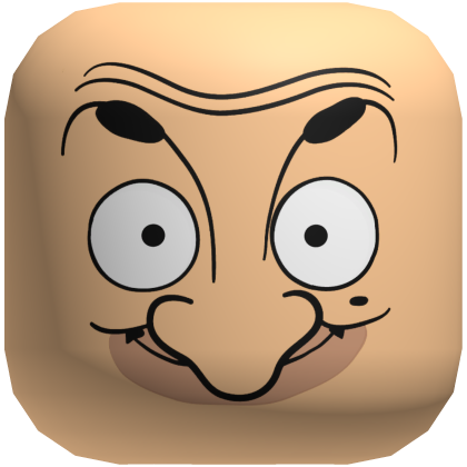 Mr. Bean Animated Series Iconic Cartoon Face - Roblox