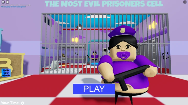 BABY POLICE GIRL PRISÃO RUN! (Obby) - Roblox