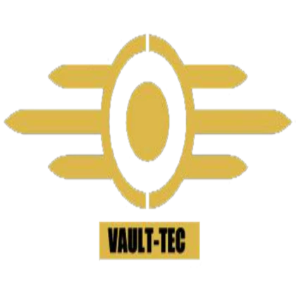 Yellow Vault-Tec logo