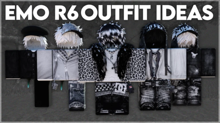 [ 500 + OUTFITS DE HOMENS] ideias de roupa emo r6 - Roblox