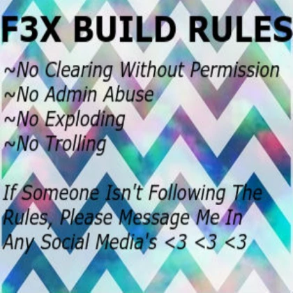 F3X BUILD RULES
