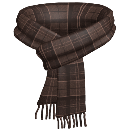 Bufanda a cuadros marrón nieve cómoda a rayas de punto cálido 1.0 - Roblox
