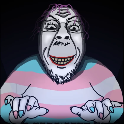 soyjak happy on computer