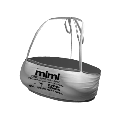 White/Gray Y2K Tube Top /MIWAS | Roblox Item - Rolimon's