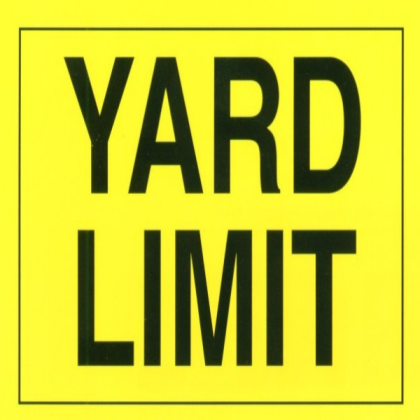 Yard Limit Sign