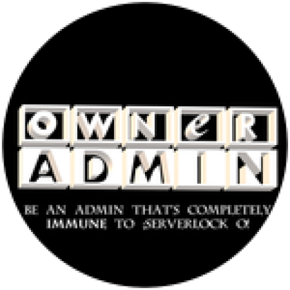 Owner Admin - Roblox