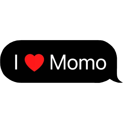 I Heart Momo Twice Kpop Text Bubble | Roblox Item - Rolimon's