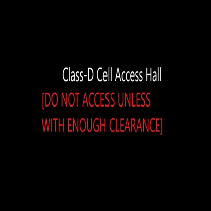 Class-D Cells Zone Access Sign