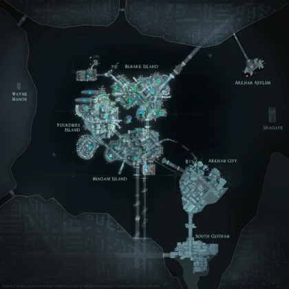 Gotham map (Arkham Knight)