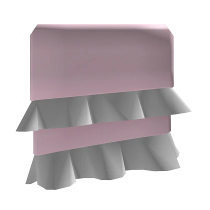 Pink White Ruffle Layered Capelet Left | Roblox Item - Rolimon's