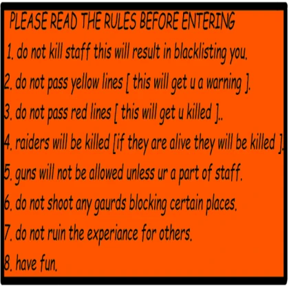 ROBLOX TOWN RULES 2