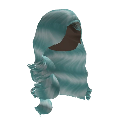 Cyan Flowy Layered Curly Side Part | Roblox Item - Rolimon's