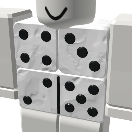 Domino Body R6 | White Black - Torso | Roblox Item - Rolimon's