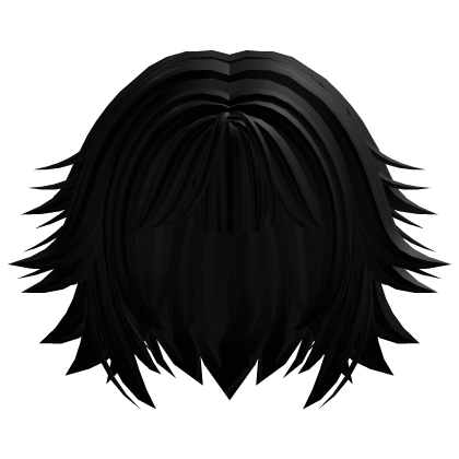 Shizuku Hair (Short Messy Anime Bob in Black) - Roblox