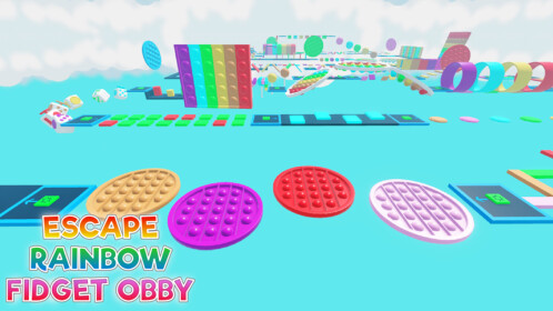 Escape Rainbow Fidget Obby Parkour [Mega Fácil] - Roblox