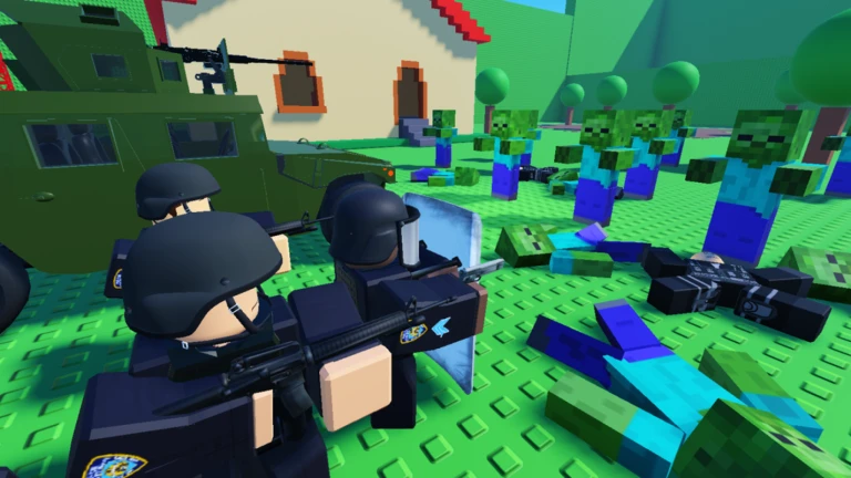 Swat vs Pixel Zumbi | Jogue na Roblox