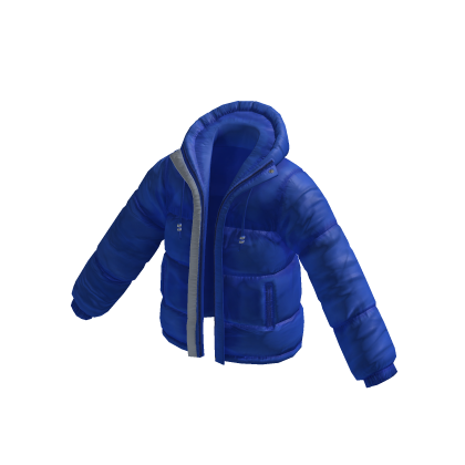 Chaqueta Puffer Estilosa Grande - Azul - Roblox